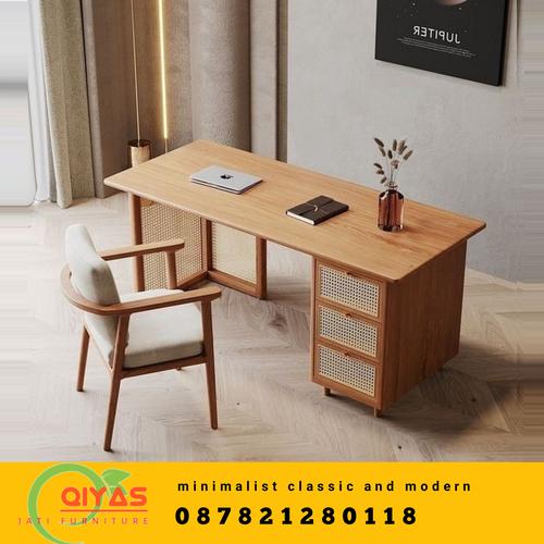 Jual Meja komputer minimalis meja kantor kayu jati perhutani - Kab ...