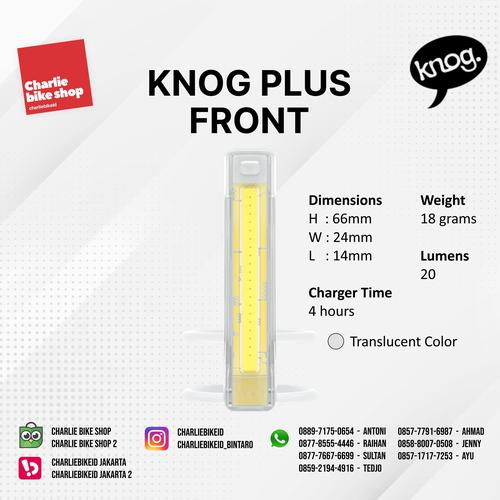 Jual Lampu Depan Sepeda KNOG Plus Front Bike Light - Translucent - Jakarta Barat - Charlie Bike ...