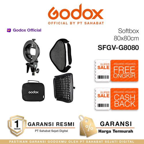 Jual Godox SFGV-G8080 Softbox 80x80cm + Grid + S-Type Bracket Bowens ...