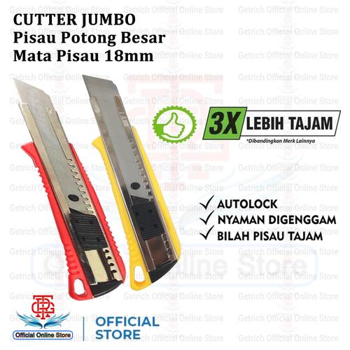 Jual Pisau Cutter Carter Karter Besar Jumbo Kualitas Joyko Kenko L500 ...