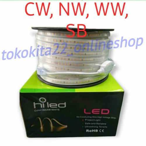 Jual Lampu Led Strip Selang SMD 2835 120 led / meter 220V Hiled 50 meter - cool white - Kota ...