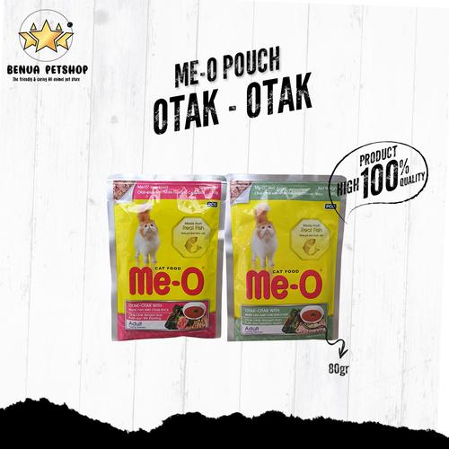 Jual Makanan Kucing basah MEO pouch 80g Otak otak Adult & Kitten All ...