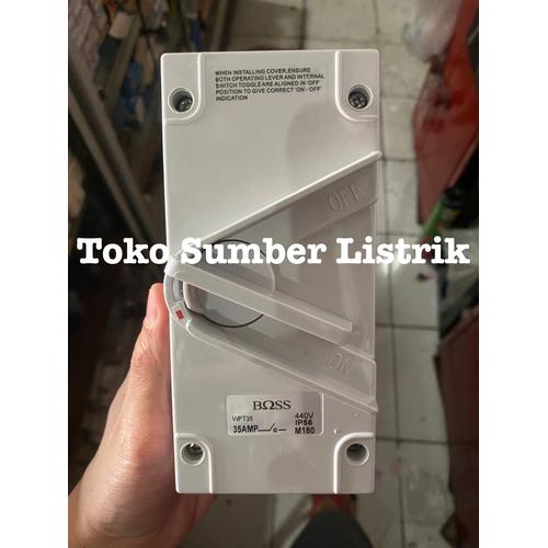 Jual Isolating switch 3p 35A isolator 35 A ip56 boss mounting surface ...