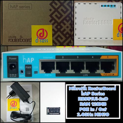 Jual Mikrotik RB951Ui-2nD hAP Series RB951 Ui 2nD RouterBoard - Disass Jogj - Kota Yogyakarta ...