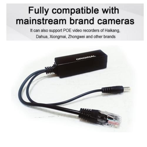 Jual hikvision poe splitter 48v 12v 2a kamera ipp camera adaptor ...