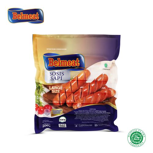 Jual Belmeat Sosis Sapi Bratwurst Large Size Ukuran Besar 6 Pcs 500 gr ...