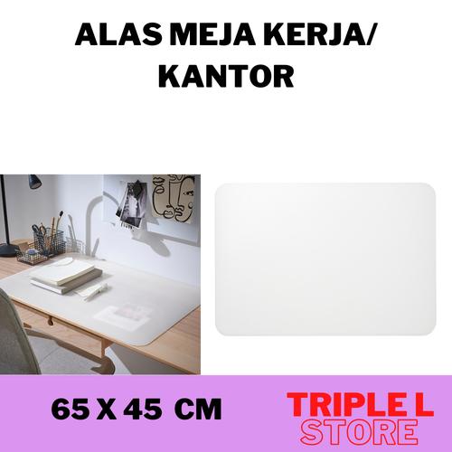 Jual Alas Tatakan Meja Kerja Laptop Desk Pad Putih Transparan - Kota ...