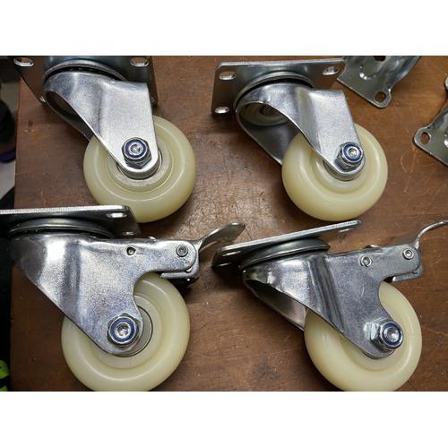 Jual Roda Nylon 4 inch ( 2 hidup 2 rem ) 1 set - Jakarta Barat - Roda ...