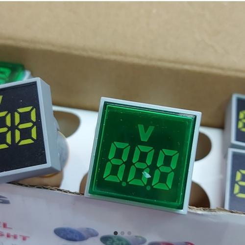 Jual Pilot Lamp Volmeter kotak LED 220V indikator Lamp volt meter ...