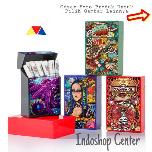 Jual KOTAK ROKOK MOTIF / TEMPAT ROKOK KEREN / WADAH ROKOK PLASTIK ...