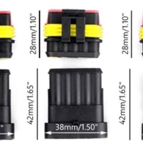 Jual Soket Konektor Kabel Waterproof 5 pin 5P Penyambung Sambungan ...