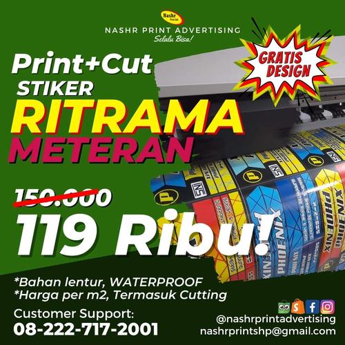 Jual CETAK STICKER RITRAMA METERAN | CETAK STICKER VINYL CUSTOM - Kab ...