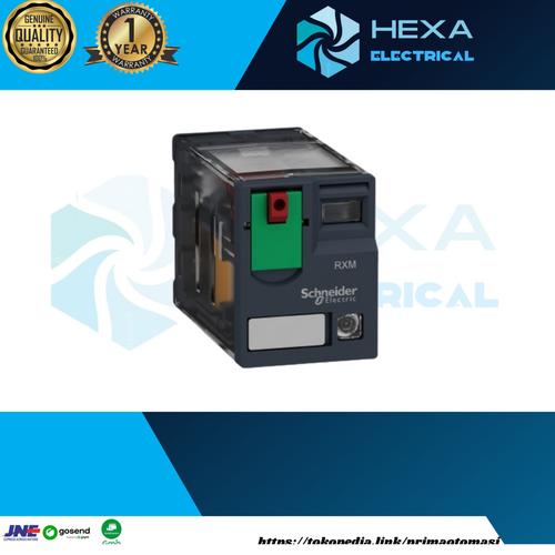 Jual RXM4AB2BD Miniature Plug-in relay - Harmony RXM 4 C/O 24 V DC 6 A with LED SCHNEIDER - Kota ...