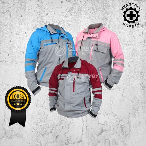 Promo Jaket Safety Proyek Merk Juragan Wearpack Model Hoodie - Pink, L ...