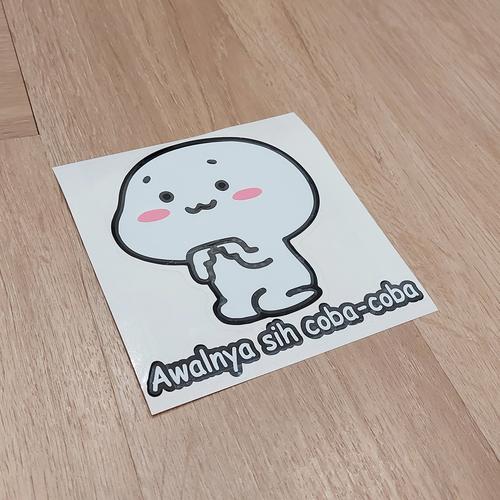 Jual Stiker Quby Pentol Awalnya sih coba-coba - Kab. Tangerang ...