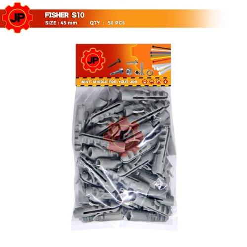 Jual FISHER S10 FISER MATA BOR 10 MM SEKRUP KAYU BAUT SKRUP TAPPING 50 ...