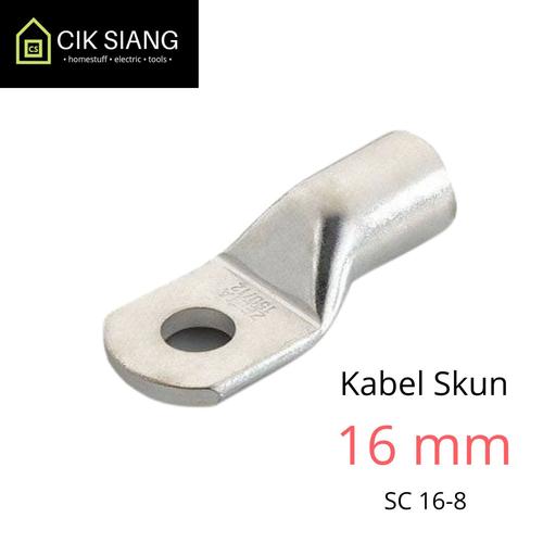 Jual Kabel Skun 16mm Sepatu Cable Lugs 16 mm SC 16-8 Chrome Schoen SC16 ...