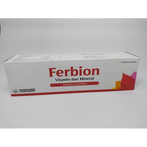 Jual Multivitamin dan mineral untuk anemia FERBION isi 100 kapsul ...