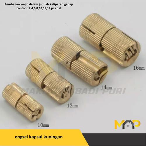 Jual Engsel Kapsul Kuningan - Engsel Kapsul Mini - Engsel Bulat 16mm ...