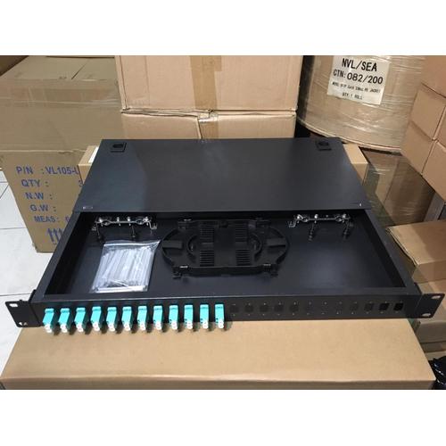 Jual OTB 24 core LC Rackmount / ODF FTTH 24 core LC ( Hitam ) Multimode ...