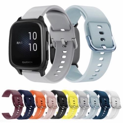 Jual Strap Garmin Venu SQ/SQ Music Tali Jam Rubber Coroful Buckle - Kab ...