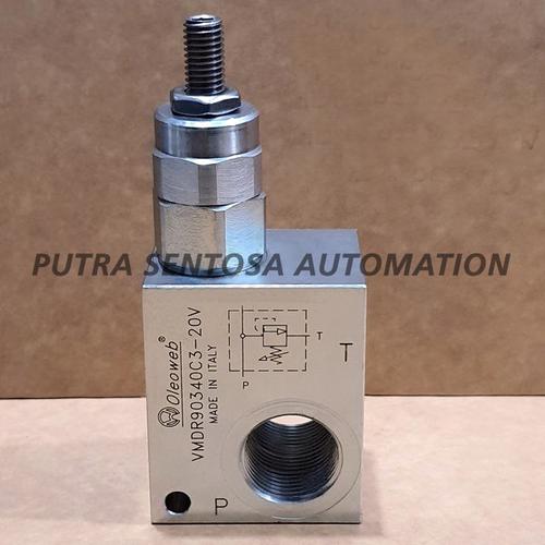 Jual INLINE PRESSURE RELIEF VALVE 1/2" 90LPM 70/350BAR OLEOWEB ...