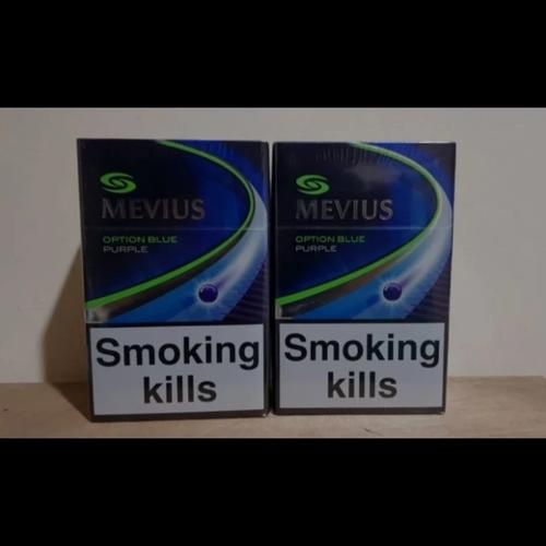 Jual Rokok Mevius Option Blue Purple Original import Made in Japan ...