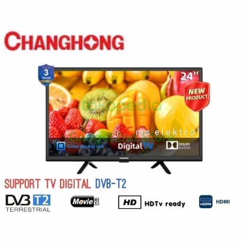 Jual TV LED Changhong 24 inch Digital DVBT2 HD USB MOVIE monitor - Kab ...