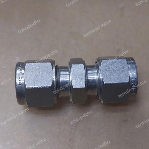 Jual union connector swagelok 8mm ss-8MO-6/union ss316 8mm - Jakarta ...