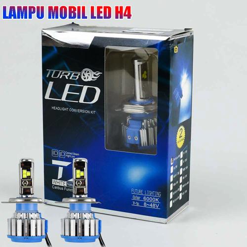 Jual Lampu Mobil LED h4 Turbo Headlight SMD 2 Pcs Super Terang - Putih ...