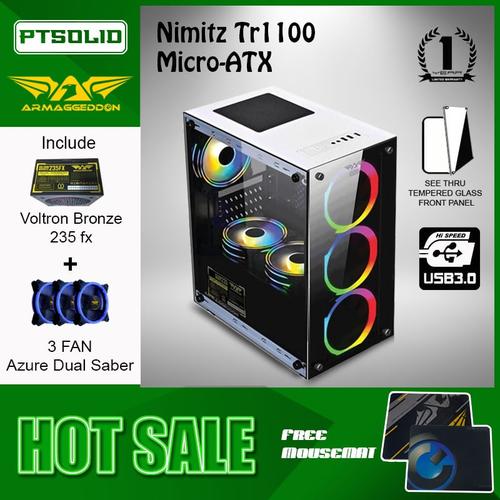Jual Armaggeddon Casing Nimitz TR1100 - 3 Fan + Voltron Bronze 235FX ...