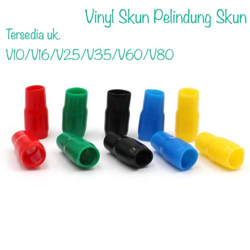 Jual Vinyl Skun V25 isi 100 Pcs Skun Pelindung Skun Vinyl End Cap-V25 ...