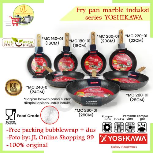 Jual fry pan seri MC marble induksi listrik YOSHIKAWA / panci anti ...