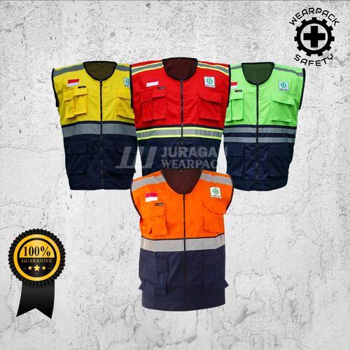 Jual Rompi Safety Kerja Merk Juragan Wearpack - Kuning-Navy, L - Kab ...