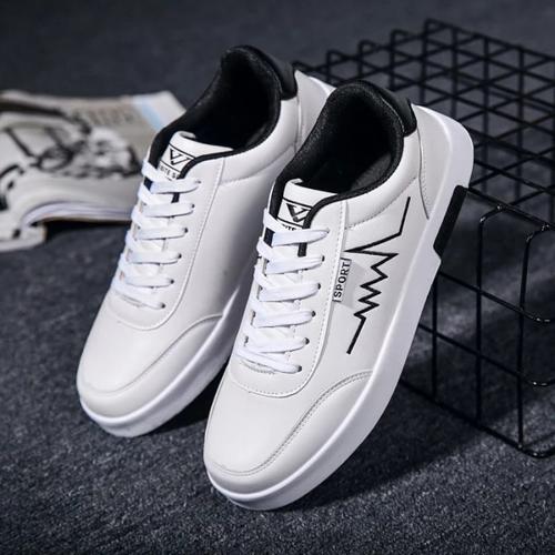 Jual Sepatu Sneakers Pria Jimmy Official Senji denyut Putih Murah ...