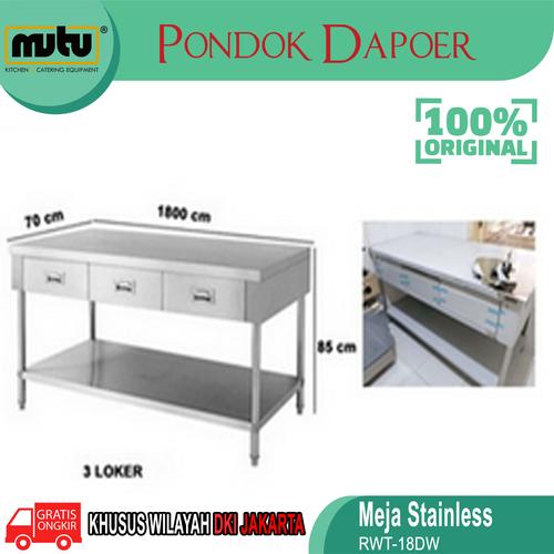 Promo Meja Stainless Steel 201 | Meja Dapur Restoran Work Table RWT ...