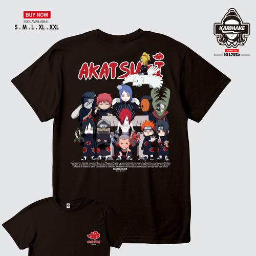 Jual Kaos Baju Anime NARUTO AKATSUKI CHIBI KARAKTER Kaos Anime ...