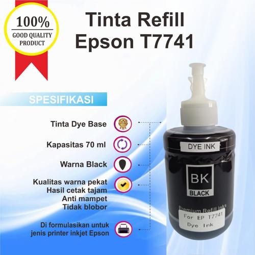 Jual Tinta Refill Ink 774 T7741 Compatible Epson M100 M200 L1455 Black ...