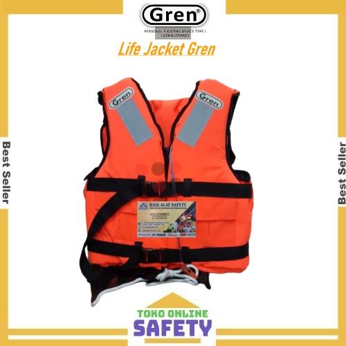 Jual Life Jacket Gren / Jaket Pelampung Safety / Pelampung Safety Kapal ...