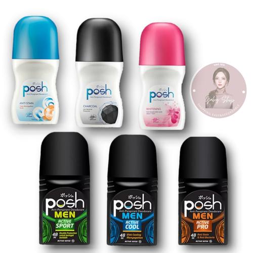 Jual Posh Deodorant Roll On Women/Men 50 ml - Men Active Cool - Kota ...