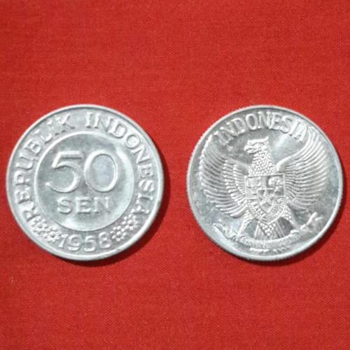 Jual UANG KOIN KUNO INDONESIA 50 SEN Tahun 1958/ 1959 - Kota Semarang - barangkunoantik_NEW ...