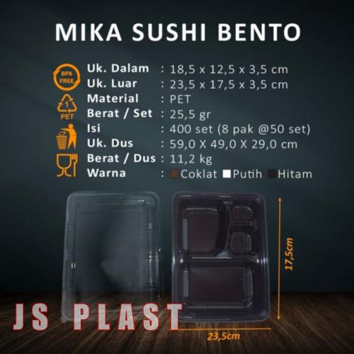 Jual (ISI 50SET) Mika Bento Sushi - Tray Bento Sushi - Jakarta Barat ...