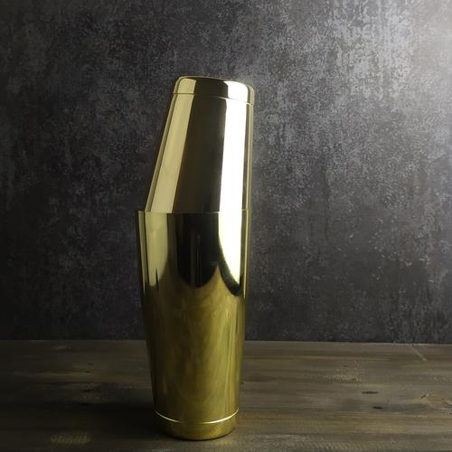 Jual Boston Shaker 28oz with Half Tin 18oz Gold Plated - Gold - Kota ...