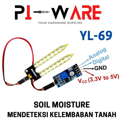 Jual YL-69 Module Sensor Kelembaban Tanah Soil Moisture Modul ...
