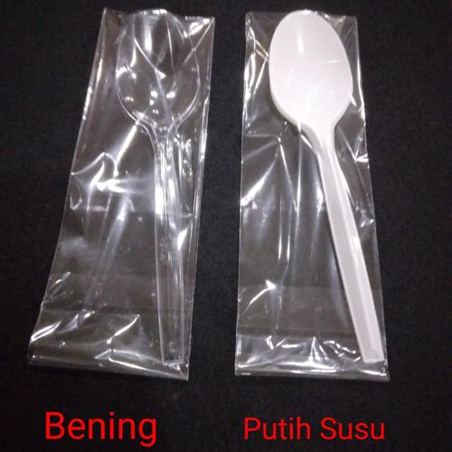 Jual 100pcs SENDOK MAKAN PLASTIK STERIL HARGA PERPACK - Kota Tangerang ...