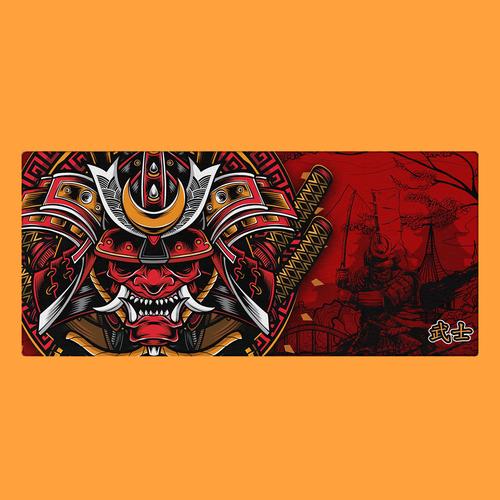 Jual Deskmat Mouse Pad | Red Theme Samurai - 700x300, 3 mm - Kab ...