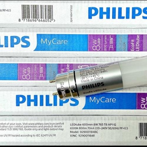 Jual PHILIPS Lampu TL T8 LED Tube Neon My Care ECOFIT 16W / 8W CDL - 16WATT - Kota Makassar ...