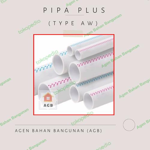 Jual Pipa PVC Pipa Plus / Pipaplus 1" Aw (Harga Grosir) Panjang 4 meter ...