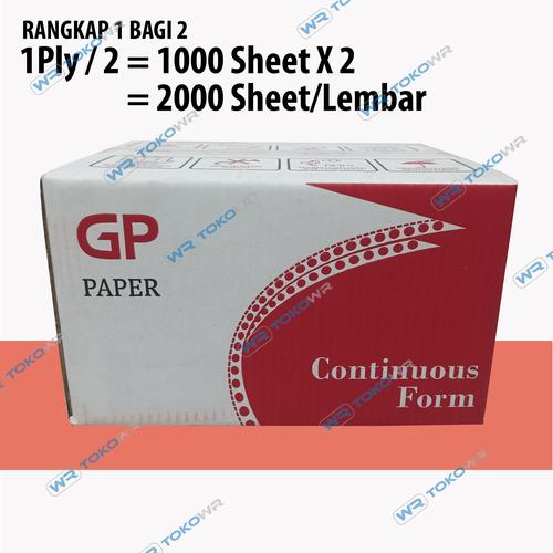 Jual Kertas Continuous Form Rangkap 1 Bagi 2 - Jakarta Utara - Tokowr ...