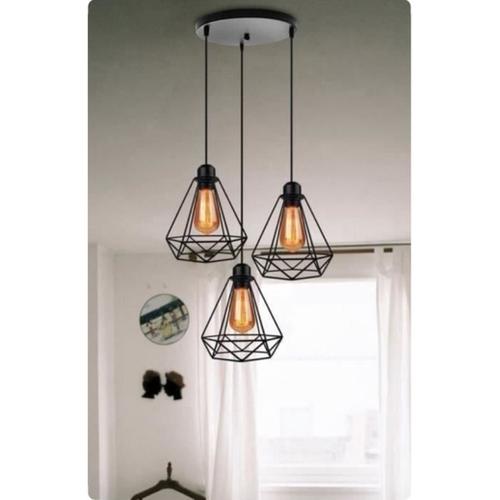 Jual lampu gantung ruang tamu minimalis 1 set hias modern dekorasi ...